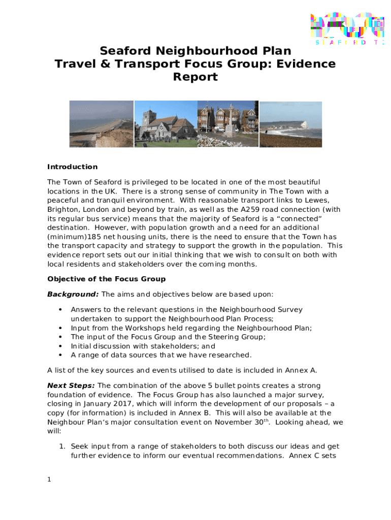 you need to know about the Seaford Neighbourhood Plan ... Doc Template ...