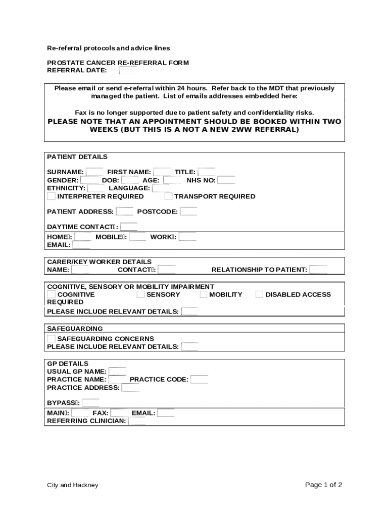 MDS Cancer Referral Doc Template | pdfFiller