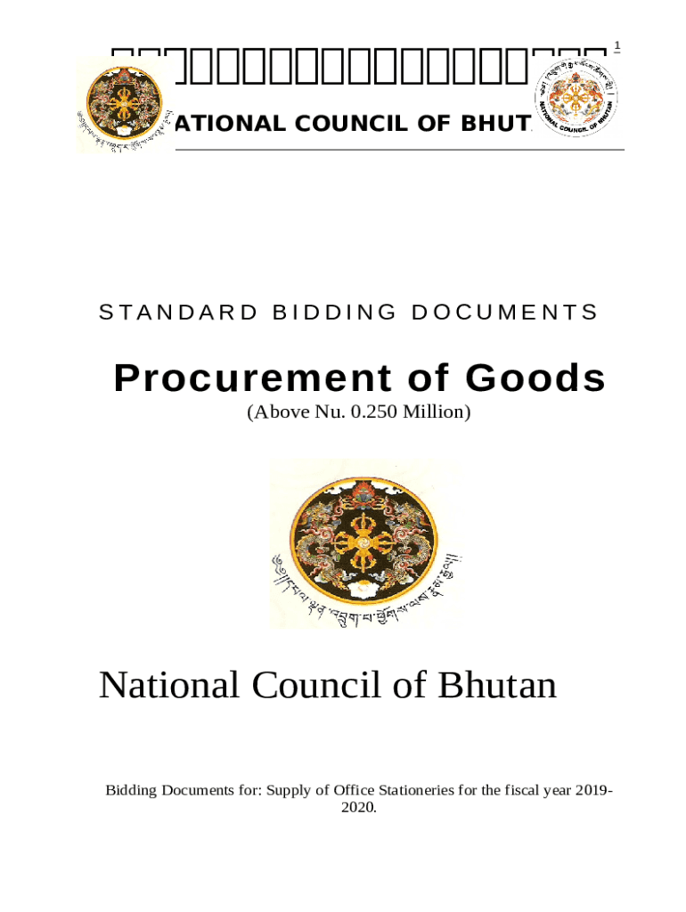 STANDARD BIDDING DOCUMENTS Supply of Office ... Doc Template | pdfFiller