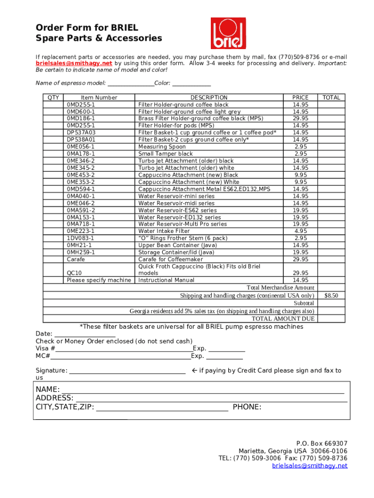 ORDER FOR BRIEL Doc Template | pdfFiller