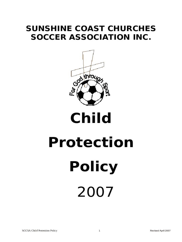 Part A: Child Protection Policy 1. Purpose of this ... Doc Template ...