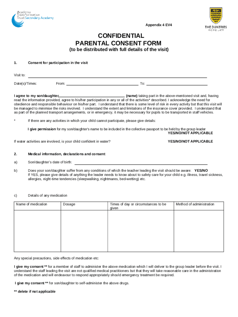 APPENDIX A. STANDARD CONSENT / ... Doc Template | pdfFiller