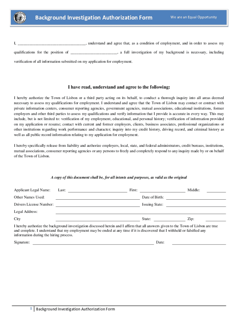 Fillable Online Reference and Background Check Release Form Fax Email ...