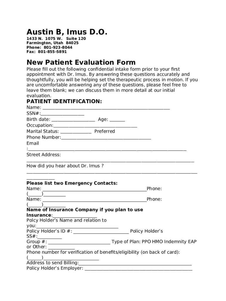 Helpful s - Farmington, UT 84025 - Austin Imus, DO Doc Template | pdfFiller