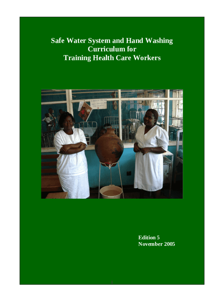 Safe Water System Hand Washing Guide For Health Care ... Doc Template ...