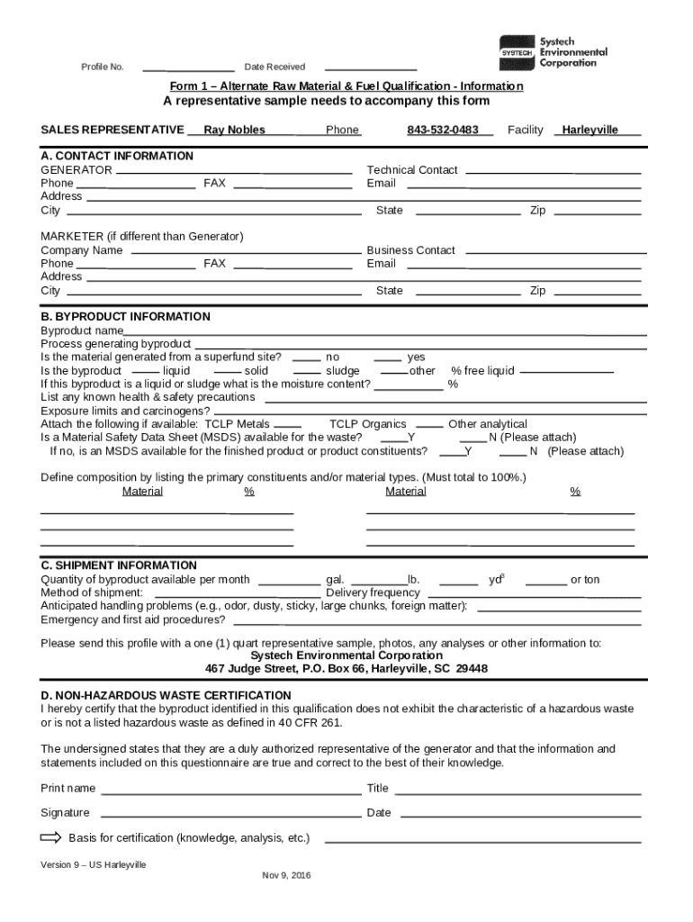 ASF Qualification - Systech Environmental Corporation Doc Template ...