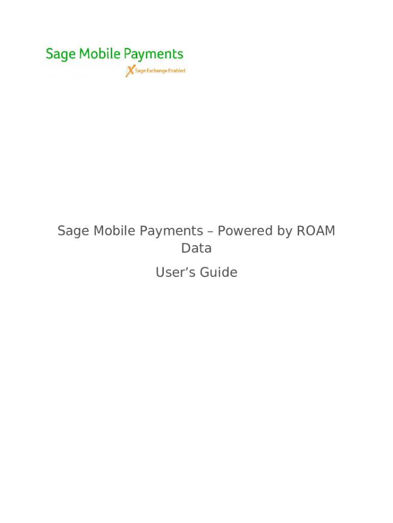 Unable to Process a Payment in Sage Mobile ... Doc Template | pdfFiller