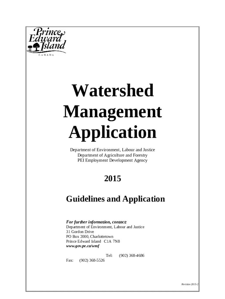 A Guide to Watershed Planning on Prince Edward Island Doc Template ...
