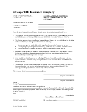 chicago title insurance company owner affidavit and indemnity ... Doc ...