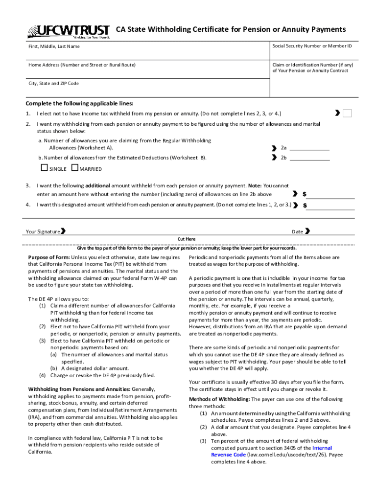 Fillable Online Tax Withholding Changes Fax Email Print - pdfFiller