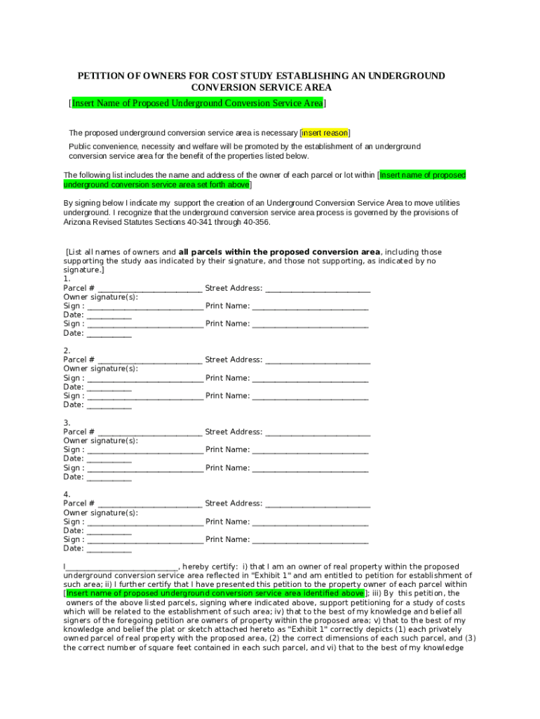 Electric Service & Service Modifications Doc Template | pdfFiller