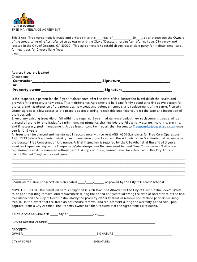 Contracts for Woodland Owners and Christmas Tree Growers Doc Template ...