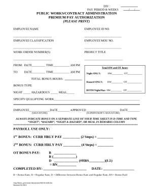 Public Works - Certified Payroll Systems - bca lacity Doc Template | pdfFiller