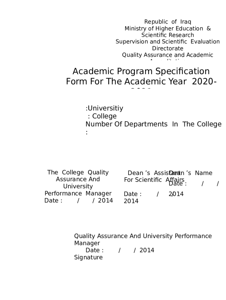 HIGHER EDUCATION PERANCE REVIEW: PROGRAMME REVIEW - muc edu Doc ...