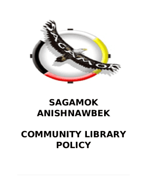 Sagamok Anishnawbek - Library Services Doc Template | pdfFiller