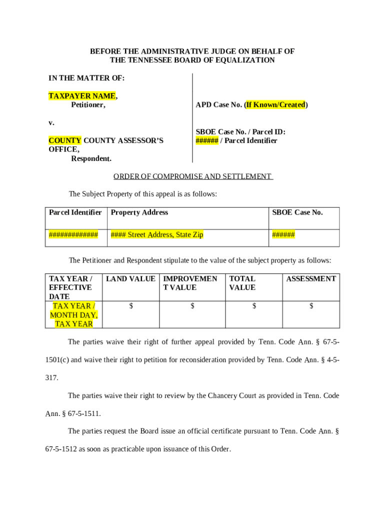Using Appeal s - Arizona State Board of Equalization - comptroller tn ...
