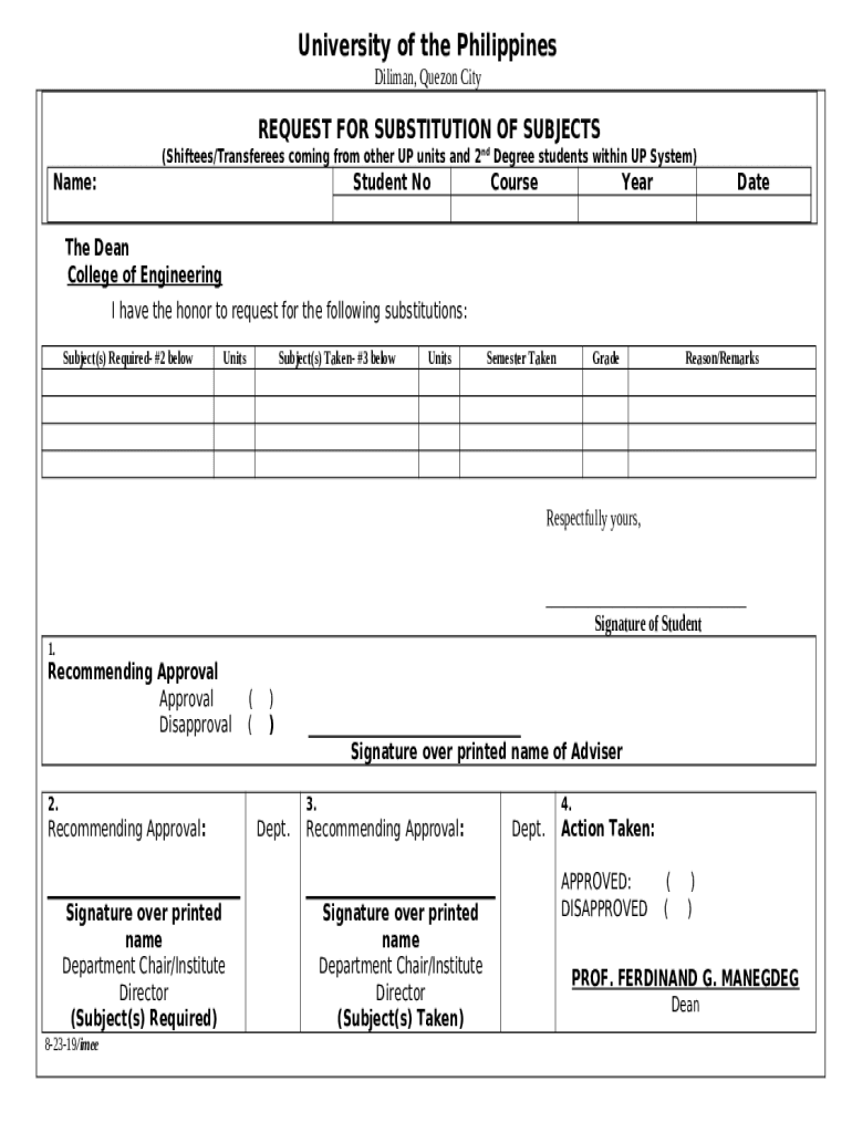 I'm a BS degree holder and I'm planning to study a different ... - coe upd edu Doc Template ...