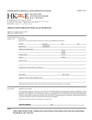 Application for Candidate Registration 1-1 Doc Template | pdfFiller