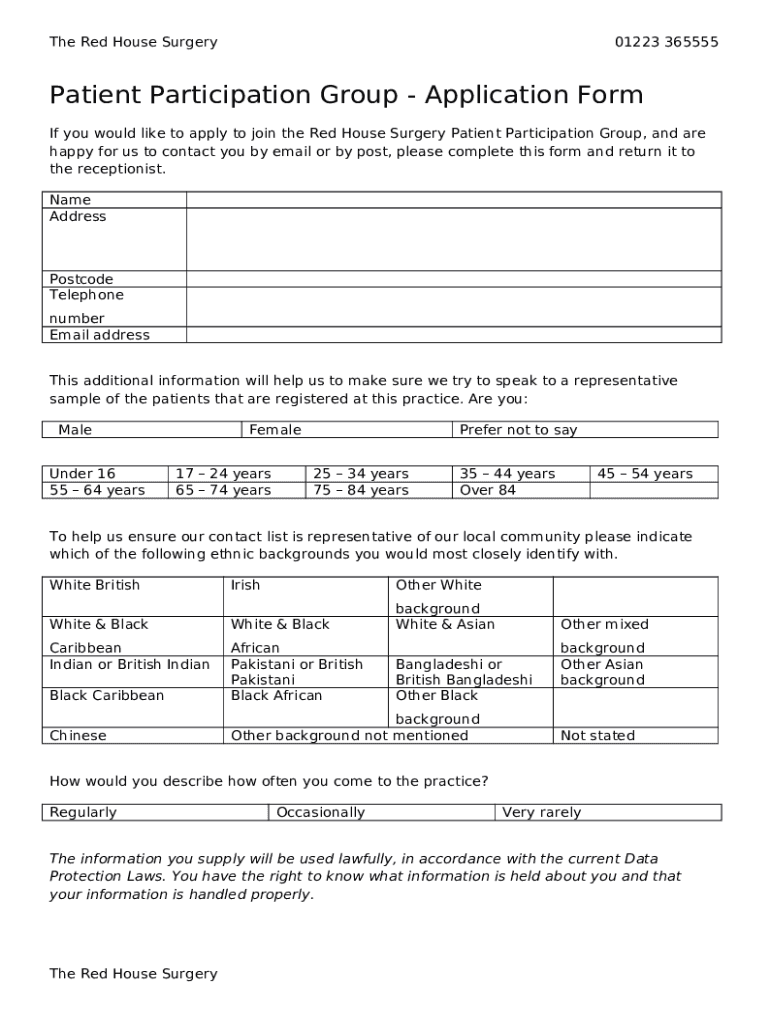 PPG Application . Doc Template | pdfFiller