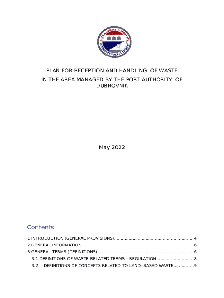 Guidelines for providing and improving port reception facilities ... Doc Template | pdfFiller