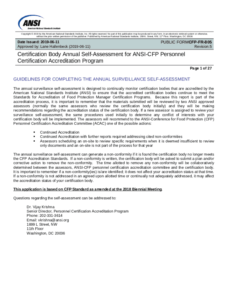ANSI Certificate Accreditation Program (ANSI-CAP) Issues ... Doc ...