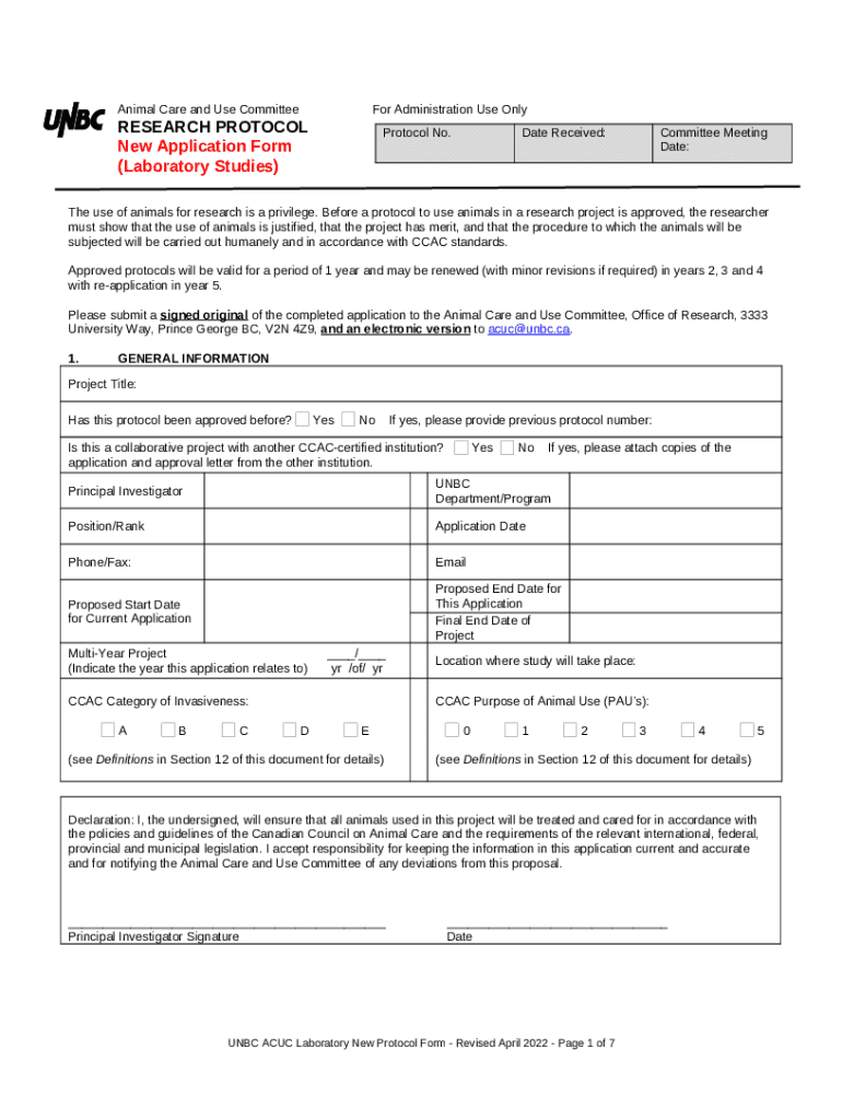 Institutional Animal Care and Use Committee (IACUC) ... Doc Template ...