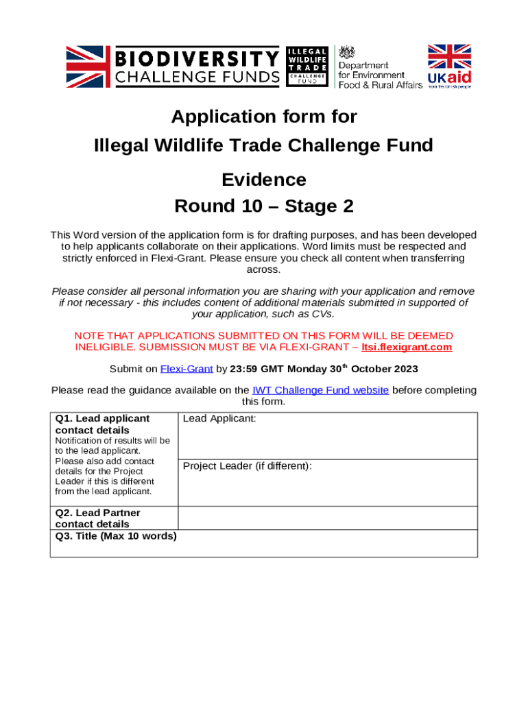 R10 St2 IWTCF Evidence Apr23 - FINAL Doc Template | pdfFiller