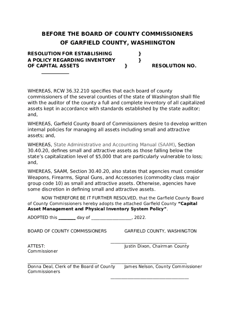 RCW 36.32.210: Inventory of county capitalized assets. Doc Template ...