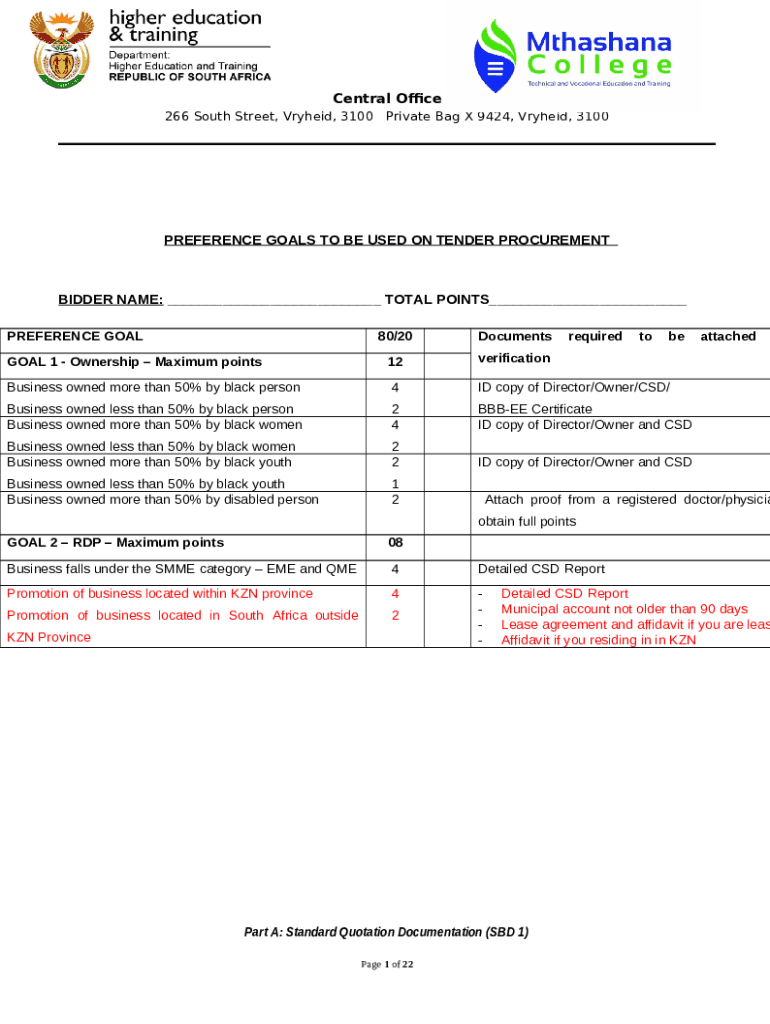 Mthashana TVET College - Overview Doc Template | pdfFiller