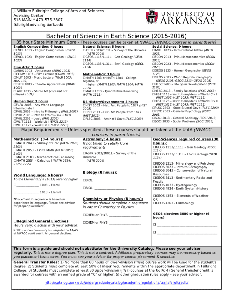 Fulbright College of Arts and Sciences... - fulbright uark Doc Template ...