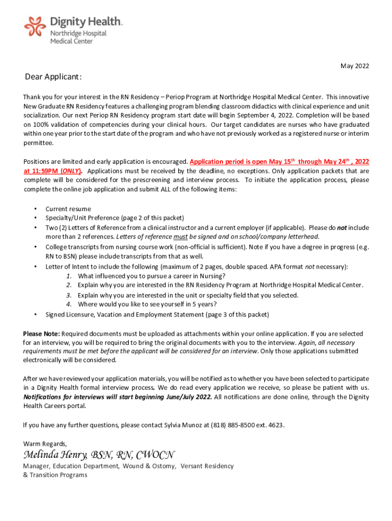 Fillable Online Dignity Health New Grad nurse and having to sign a 3 ...