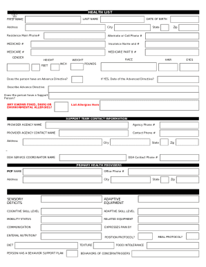 QSP Family Personal Care s Packet. ... - dds dc Doc Template | pdfFiller