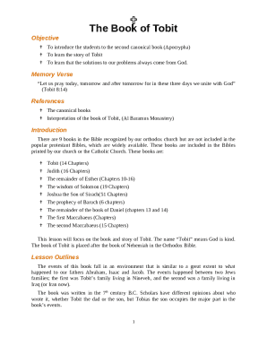 The Book of Tobit in early Christianity: Greek and Latin ... Doc ...