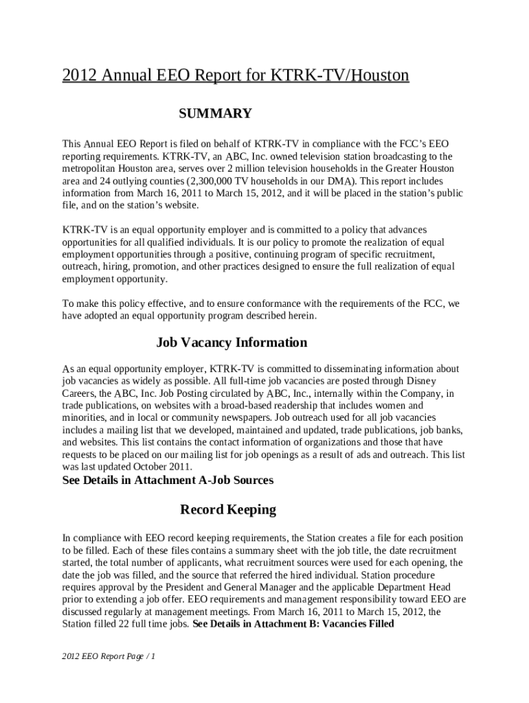 Questions Answered for Completing EEO-1 Reports Doc Template | pdfFiller
