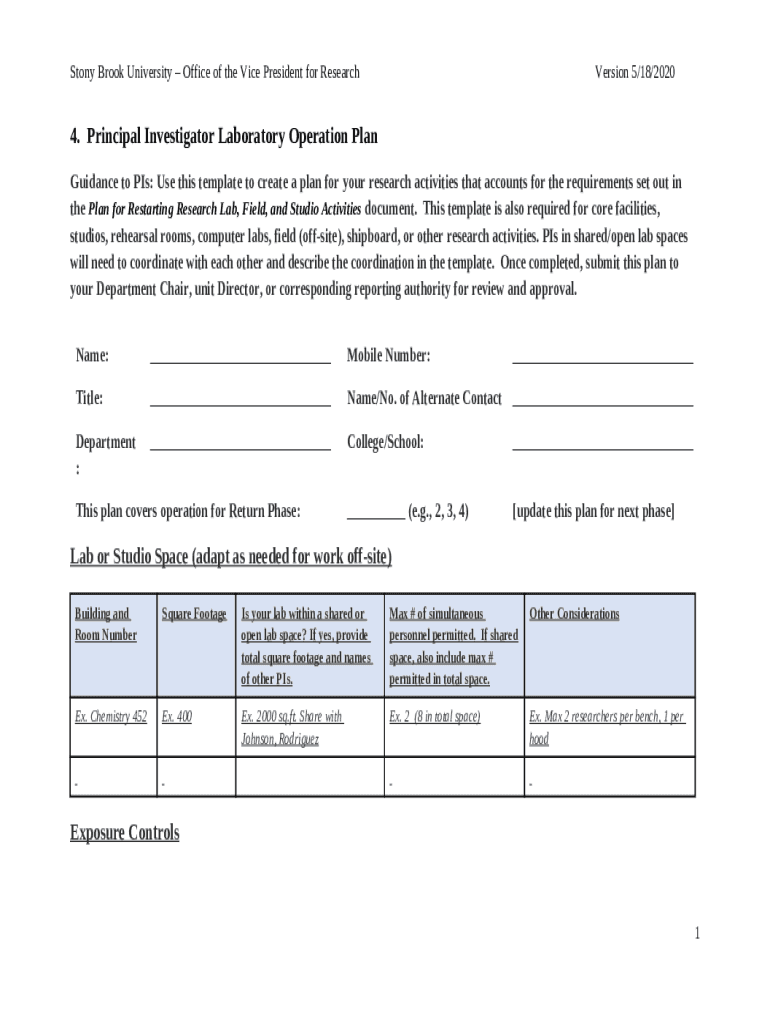 Lab Expectations - Life Sciences (a generic template) Doc Template ...