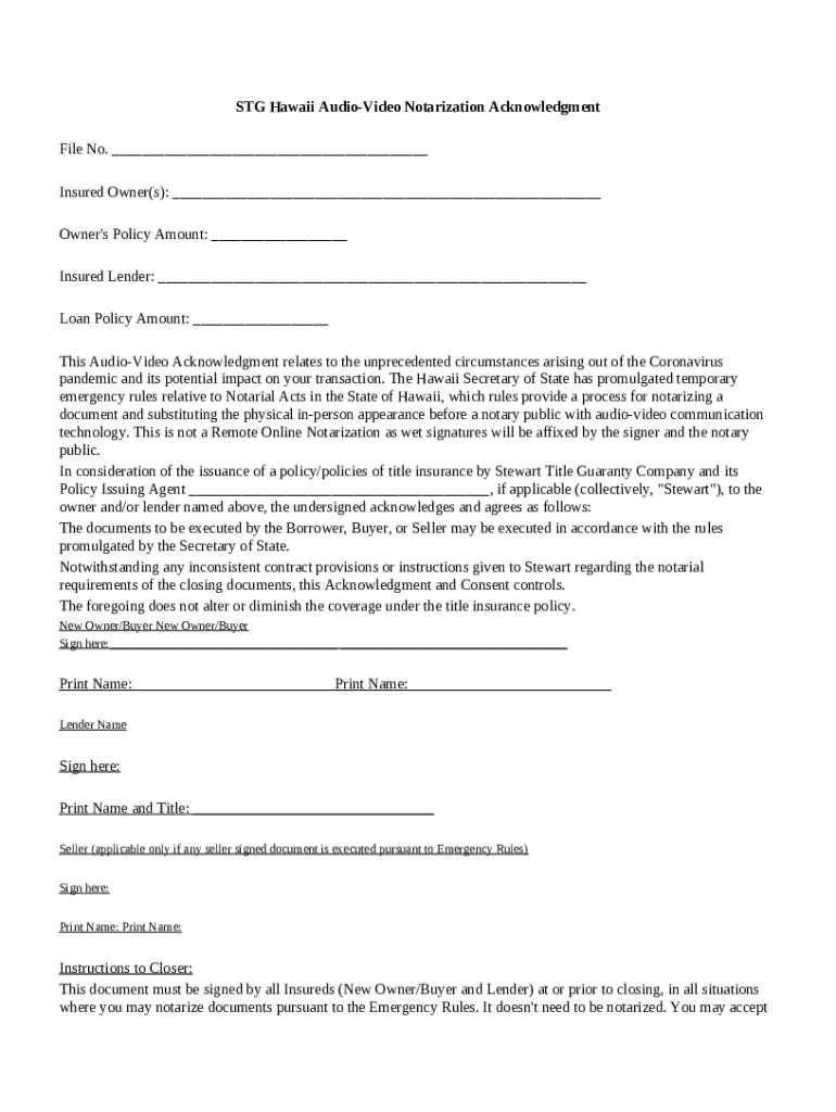STG Owner's Affidavit and Indemnity - Virtual Underwriter Doc Template ...