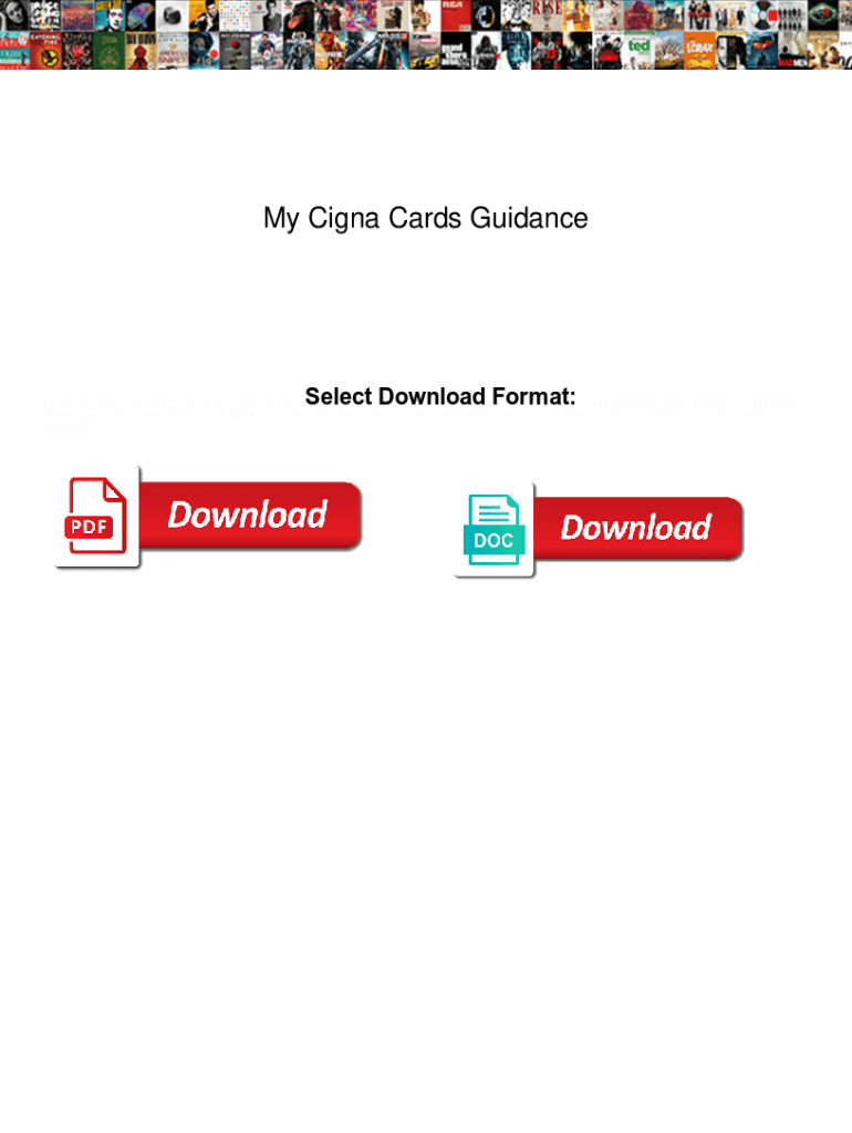 Fillable Online My Cigna Cards Guidance. My Cigna Cards Guidance curso ...