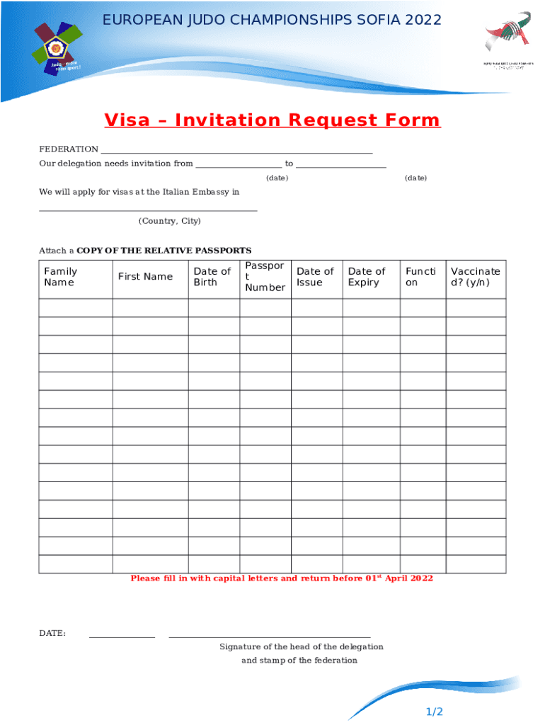 Invitation Letter For Visa Italy Pdf - Fill Online, Printable ... Doc ...