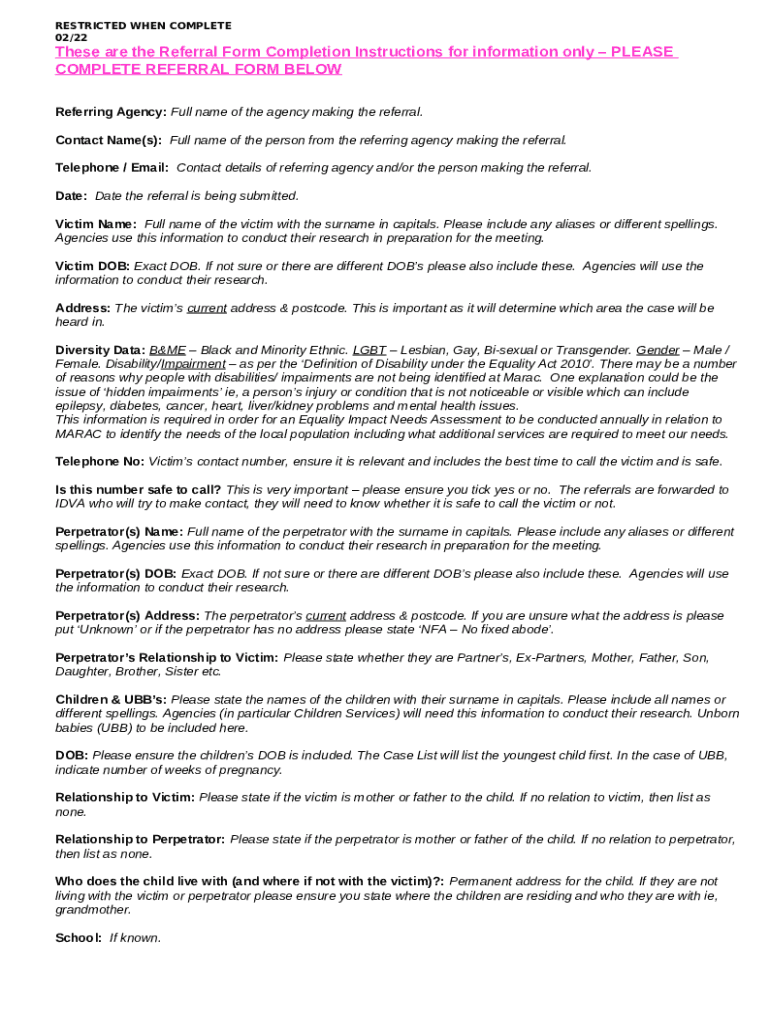 marac-info-sharing--for-schools Doc Template | pdfFiller