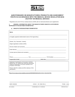 Overview of the EU MDR and the CE marking process Doc Template | pdfFiller