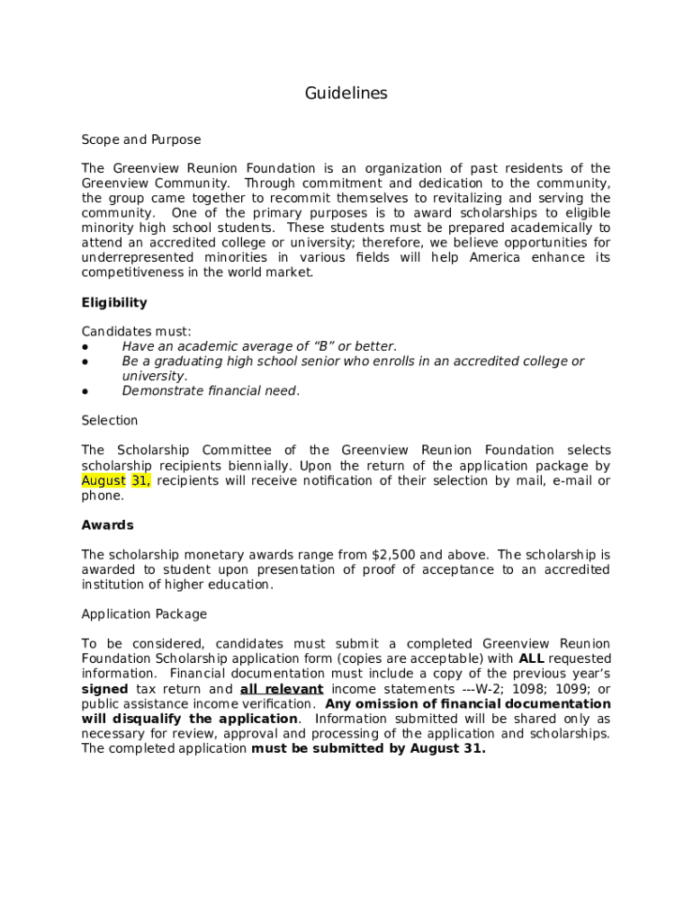 2021 student scholarship application Doc Template | pdfFiller
