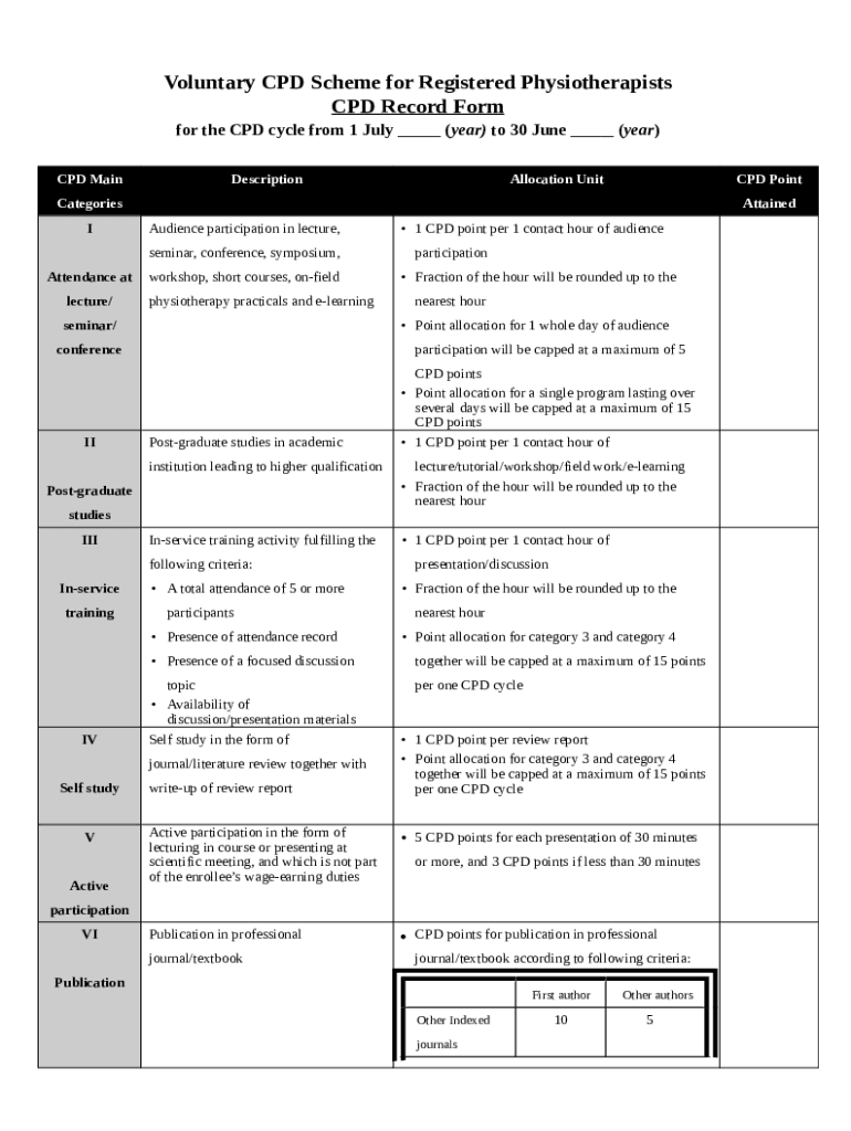 New CPD return Doc Template | pdfFiller