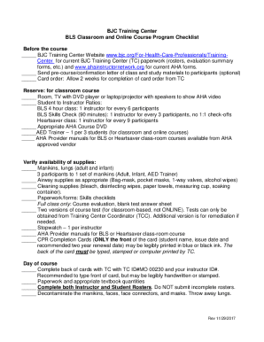 Fillable Online BJC HealthCare Training Center (TC) ORDER FORM Fax ...