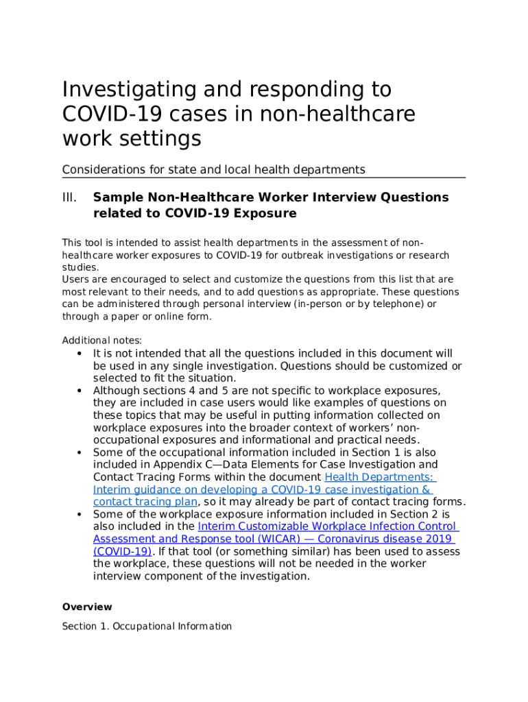 COVID-19 case investigation and contact tracing in non- ... Doc ... COVID-19 case investigation and contact tracing in non- ... Doc ...