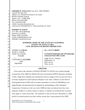CA Santa Clara Opp Motion Vexatious Litigant IssuesPDF Doc Template ...