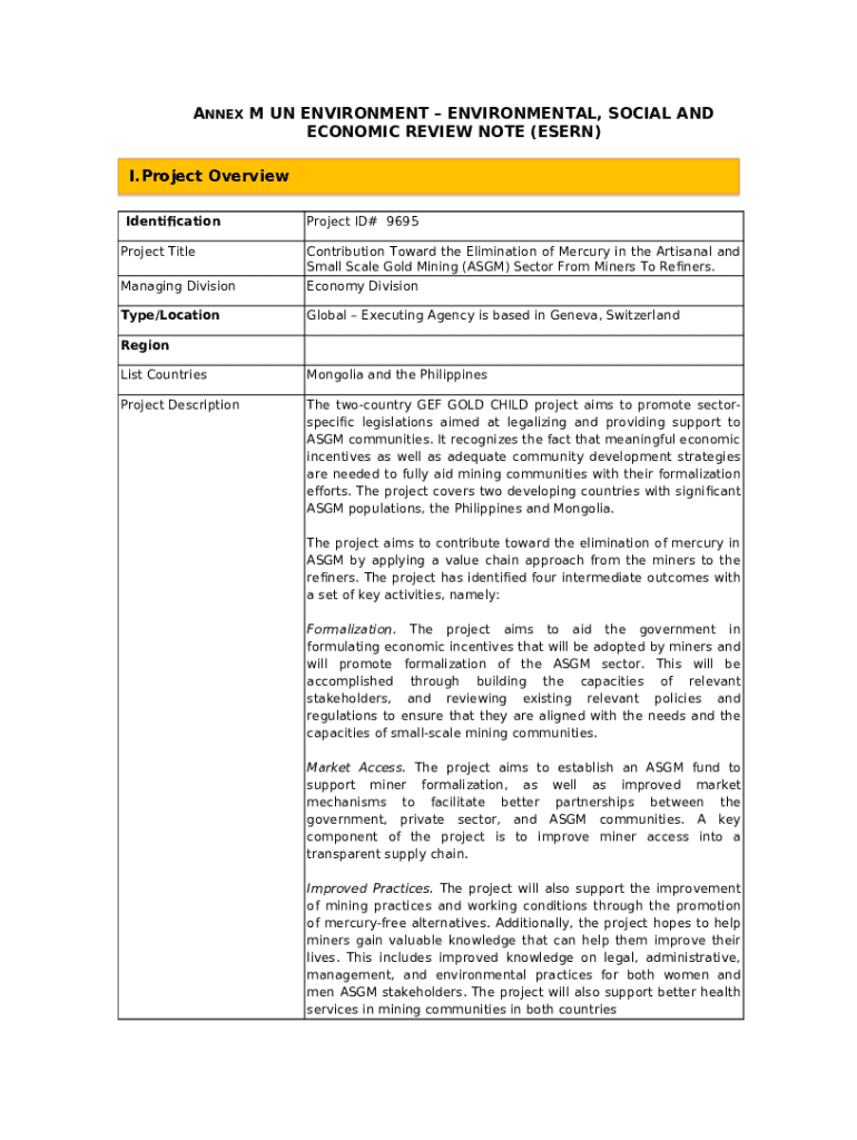 REGIONAL PROJECT/PROGRAMME PROPOSAL Doc Template | pdfFiller