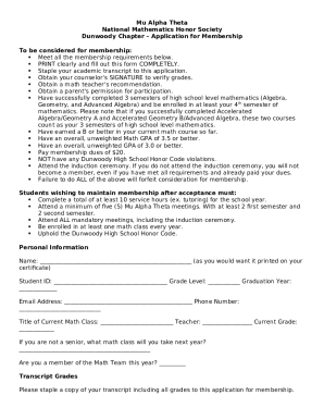 Mu Alpha Theta Application for Membership2.docx Doc Template | pdfFiller