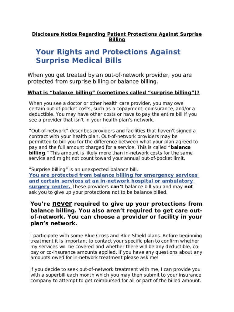 Disclosure-Notice-Protections-Against-Surprise-Billing- ... Doc ...