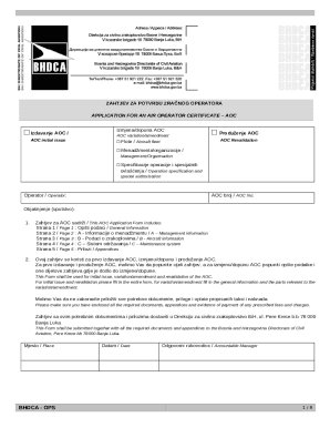 Air Operator Certificate (AOC)Variation/ Revision/Change Doc Template ...