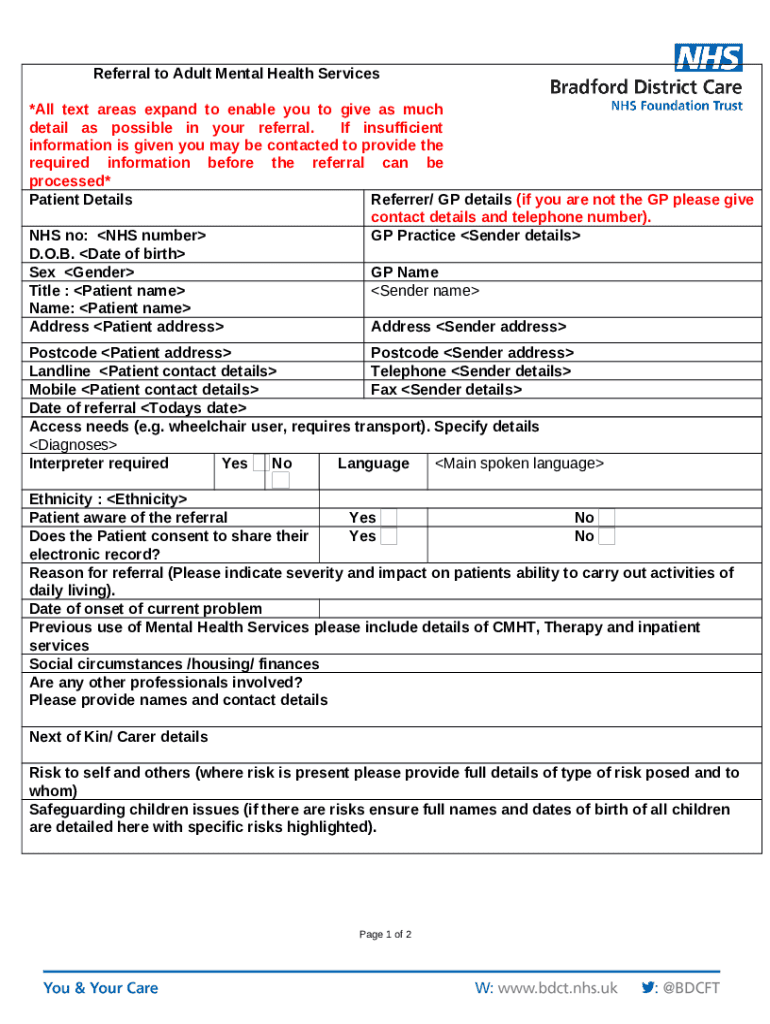 DMH Child, Youth, and Family Services Overview Doc Template | pdfFiller